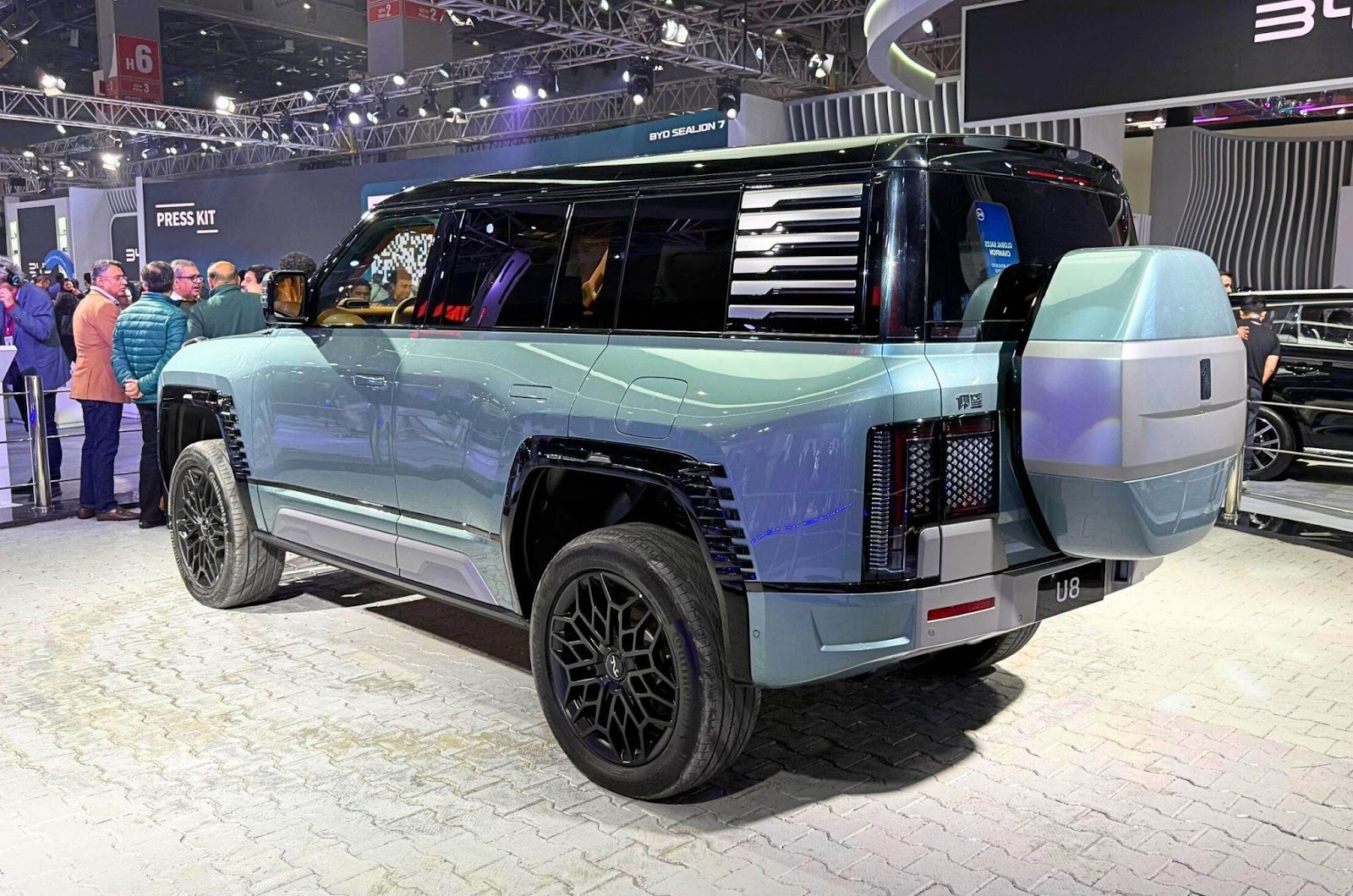 BYD Yangwang U8 PHEV displayed at the Auto Expo 2025