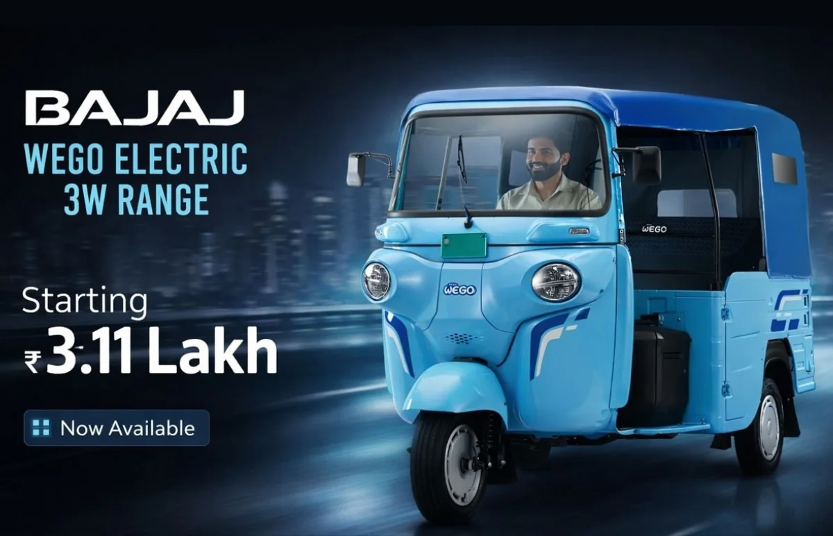 Bajaj Wego Electric 3-Wheeler Launched at Rs. 3.11 Lakh
