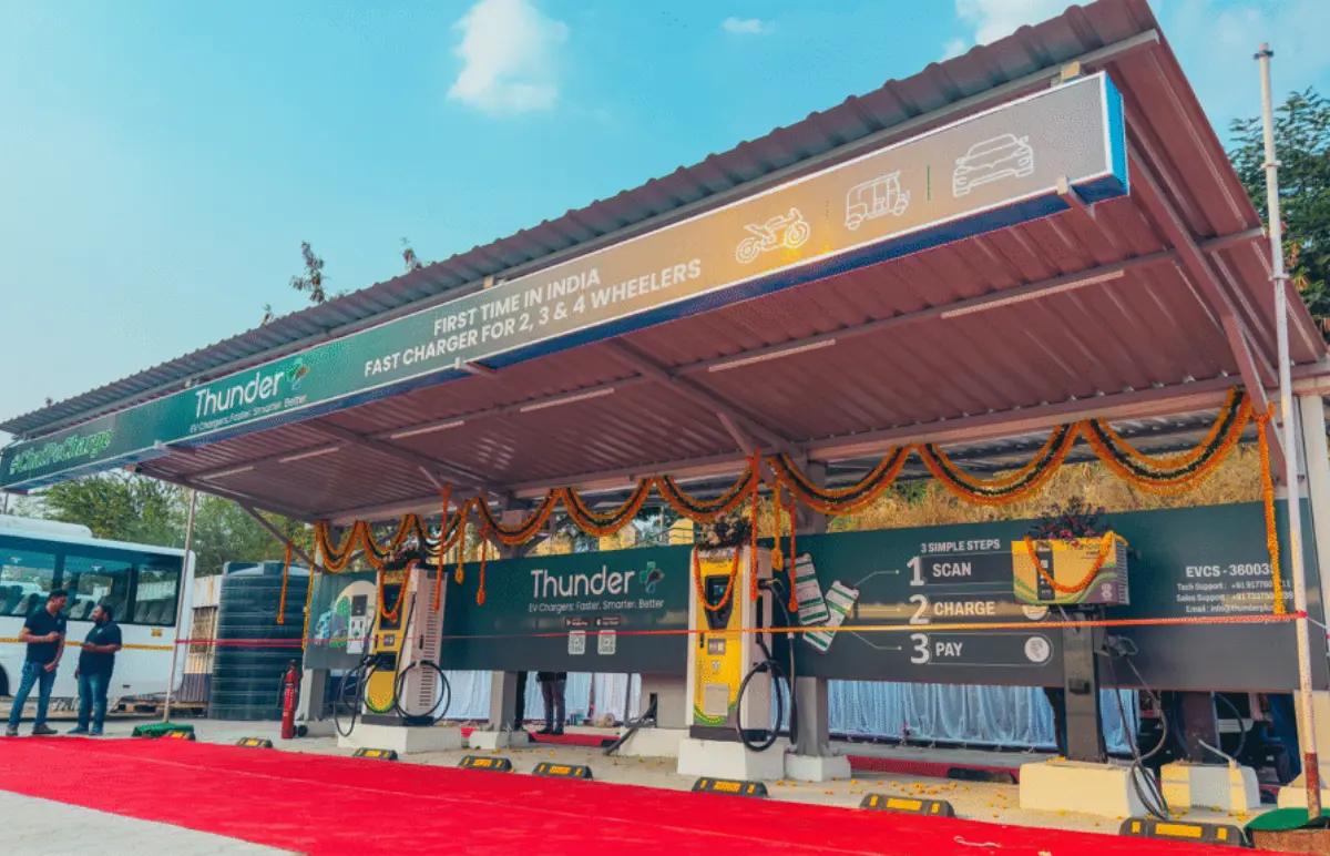 ThunderPlus & Evey Trans | EV Charging Hub Near Vijayawada