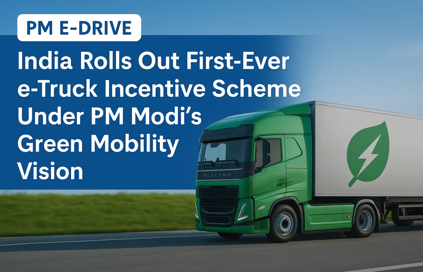 PM E-Drive: Incentives for electric trucks revealed